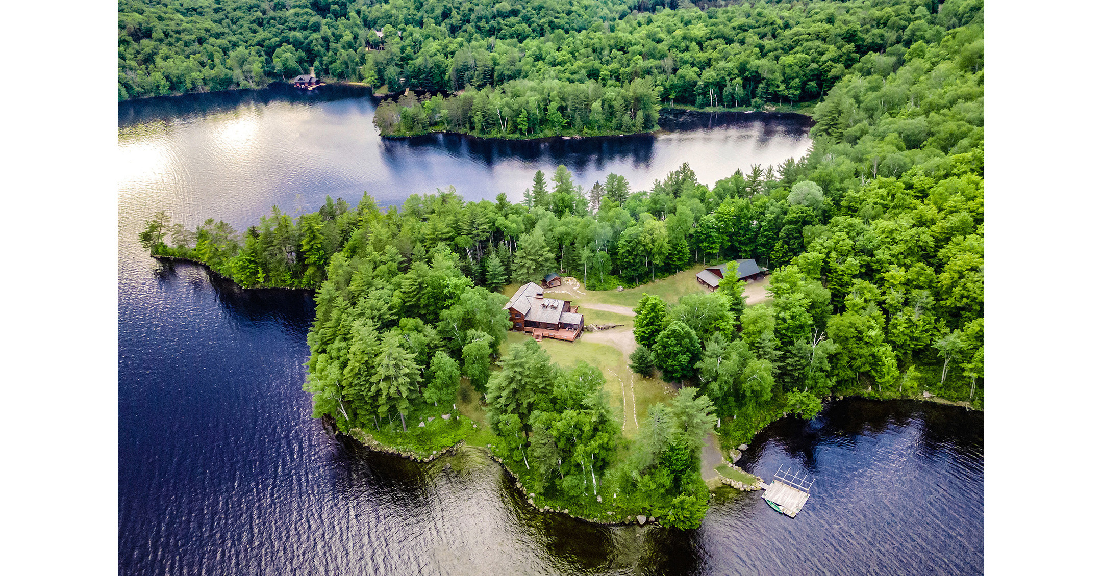 Secluded Camp with 4,000 ft of Lake Frontage in NY's Adirondacks ...
