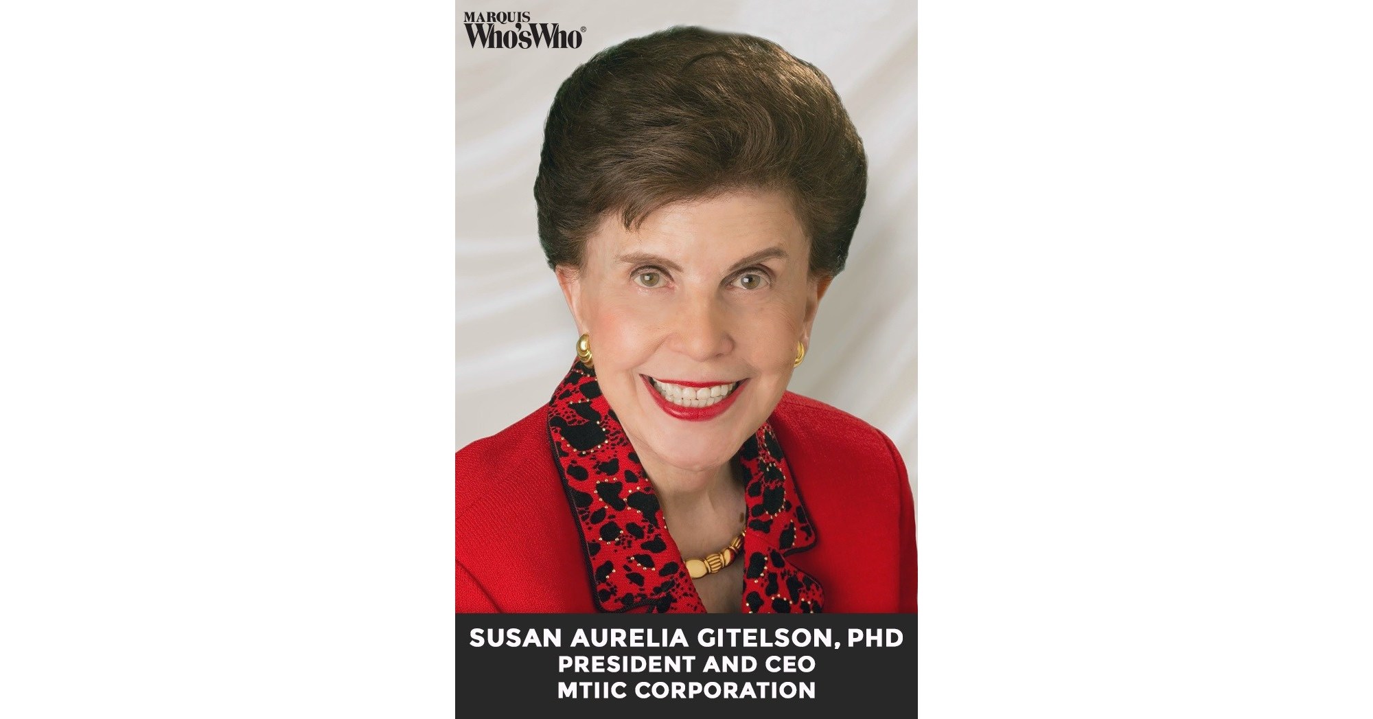 Susan Aurelia Gitelson, PhD, Celebrated for Excellence in International ...