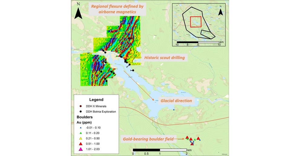 Auger Drilling Update for the Southern Gold Line Project, Sweden