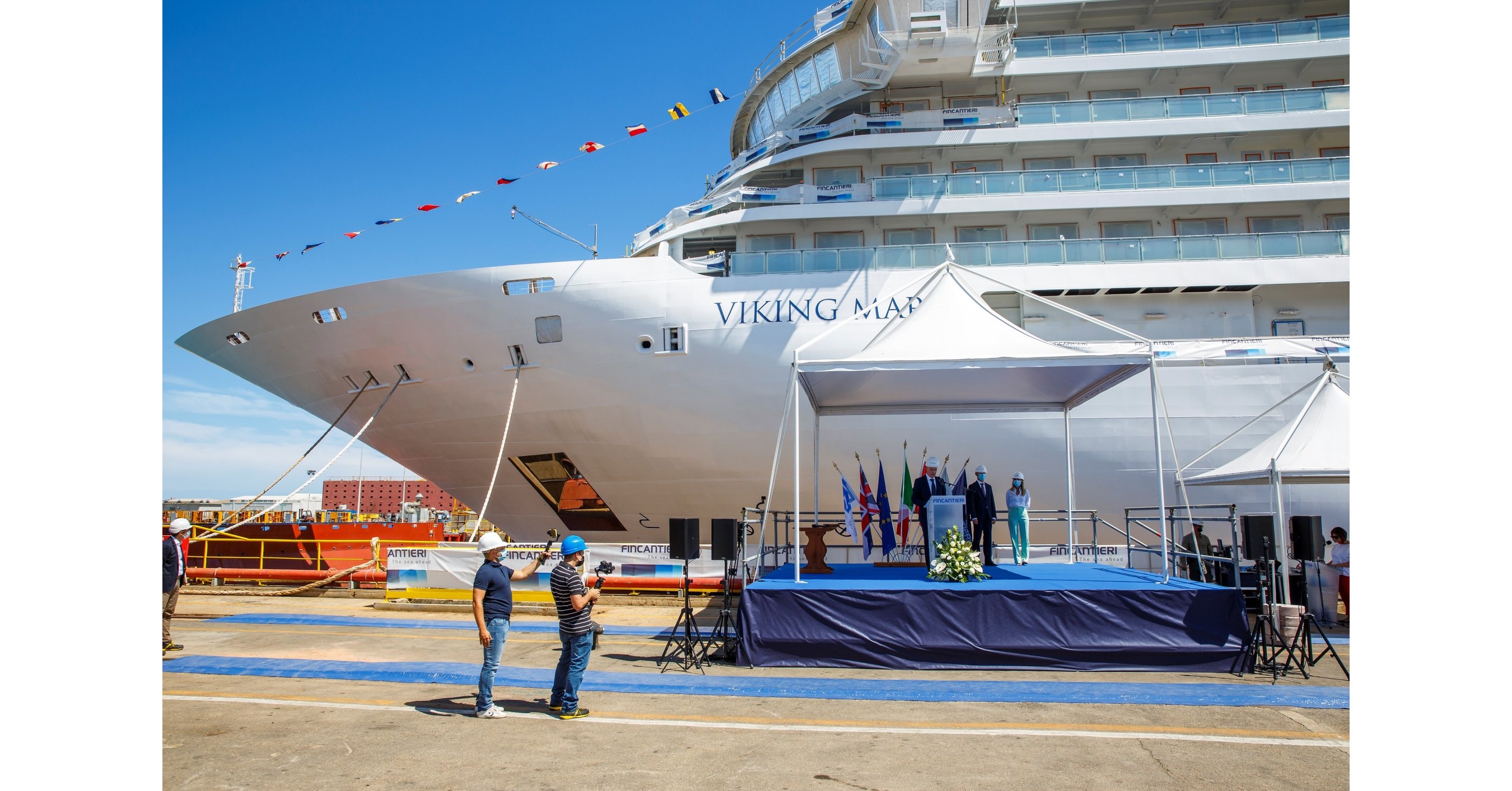 Viking Marks Float Out Of Newest Ocean Ship