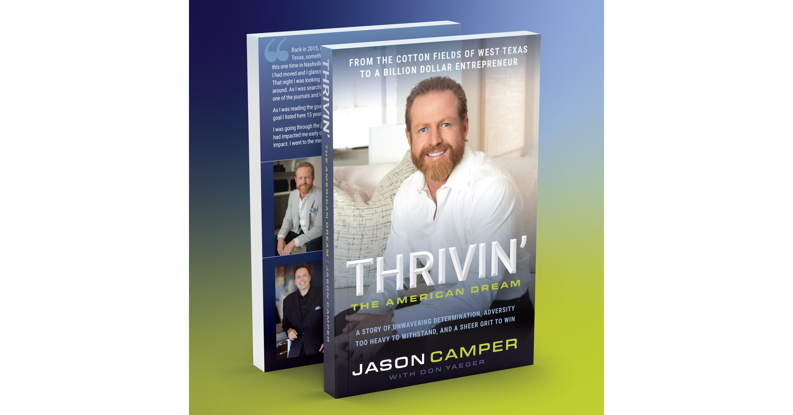 Jason Camper's Debut Title, Thrivin: The American Dream, Garners Rave ...