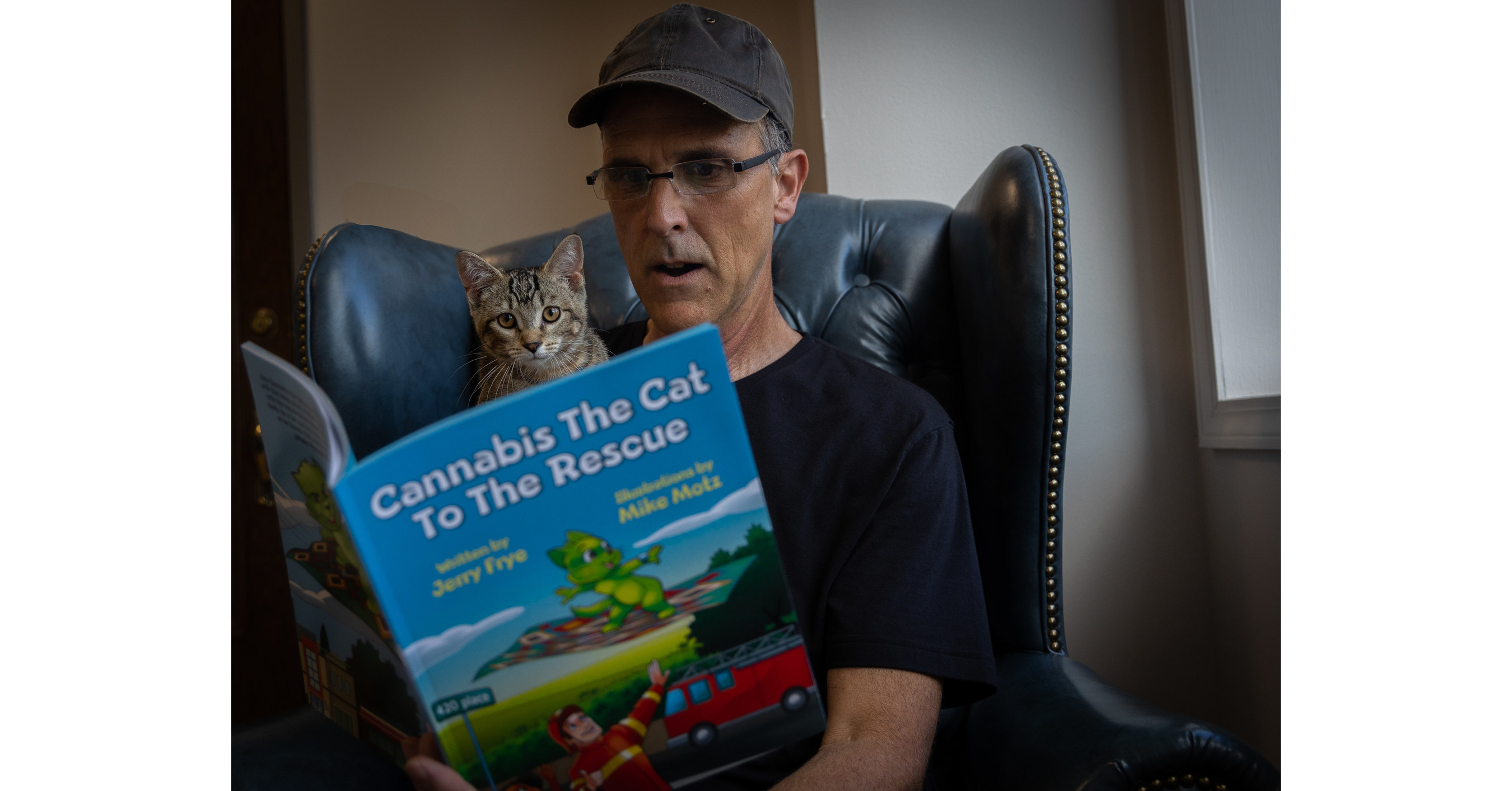 Emerald-Green, Flying-Feline Superhero Saves the Day: Author Jerry Frye ...