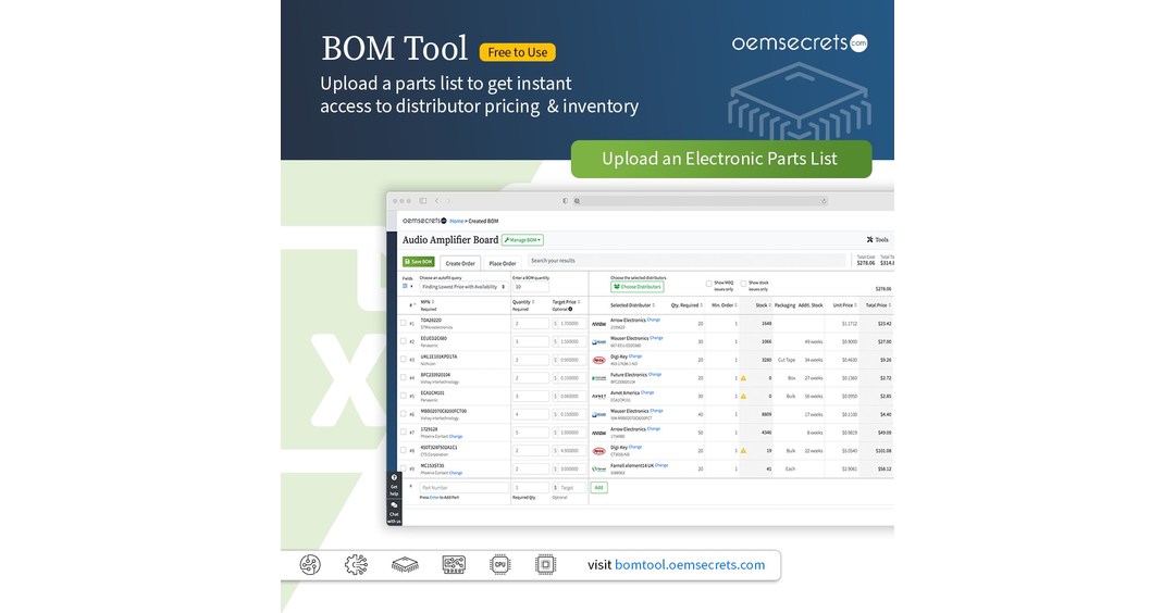 New Product Launch: oemsecrets.com updates Bill of Materials (BoM ...