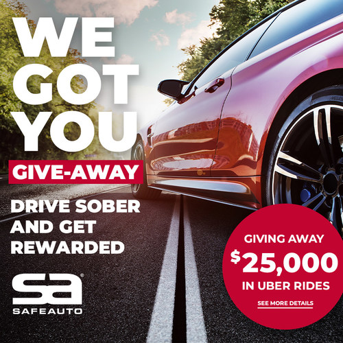 SafeAuto Is Giving Away $25,000 in Uber Rides to Keep Drivers Safe