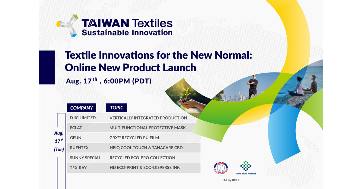 Taiwan Textile Firms Unfold Innovative Textiles for the New Normal ...