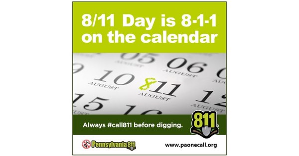 Aug. 11 (8/11) Serves As Convenient Reminder For Pennsylvania Residents ...