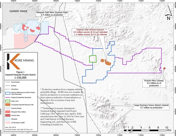 KORE Mining Provides Imperial Project Update