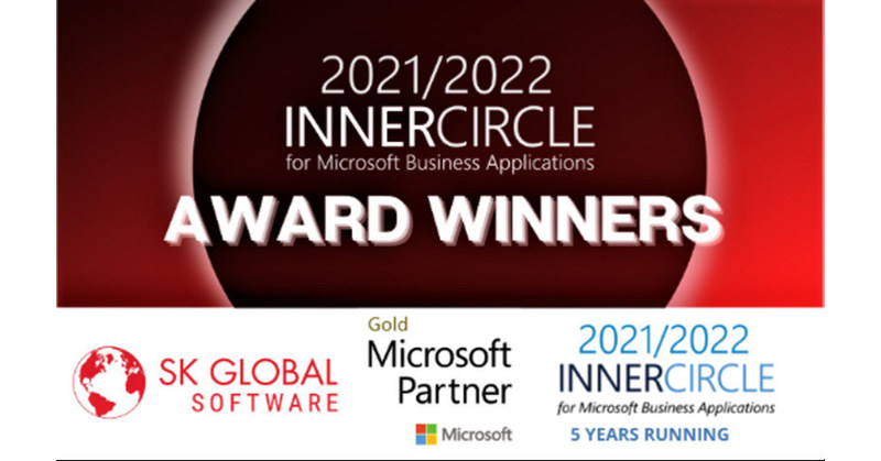 SK GLOBAL SOFTWARE Achieves the Microsoft Business Applications 2021/2022 Inner Circle award