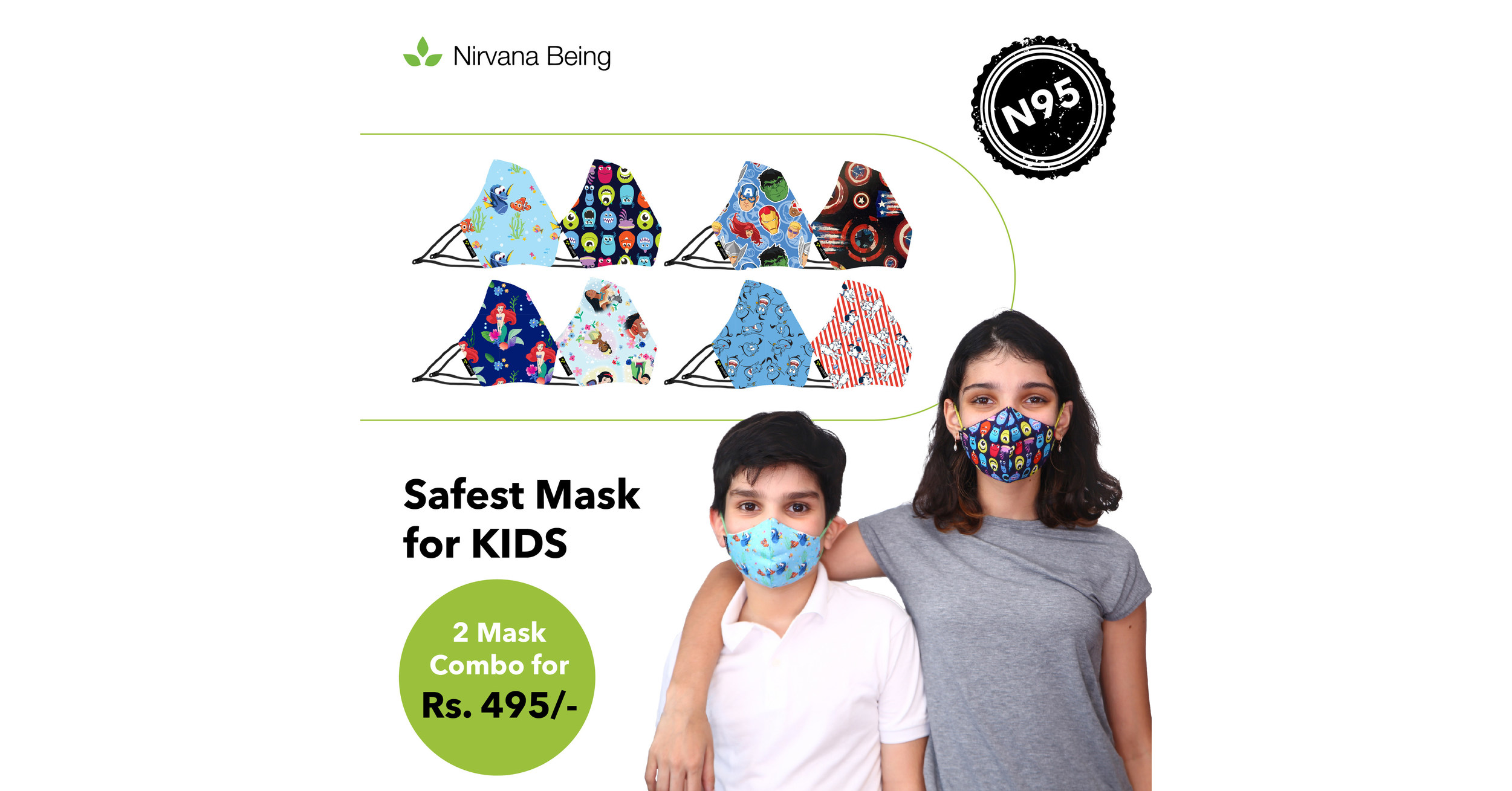 Nirvana Being Launches N95 Masks in Fun Designs For Kids