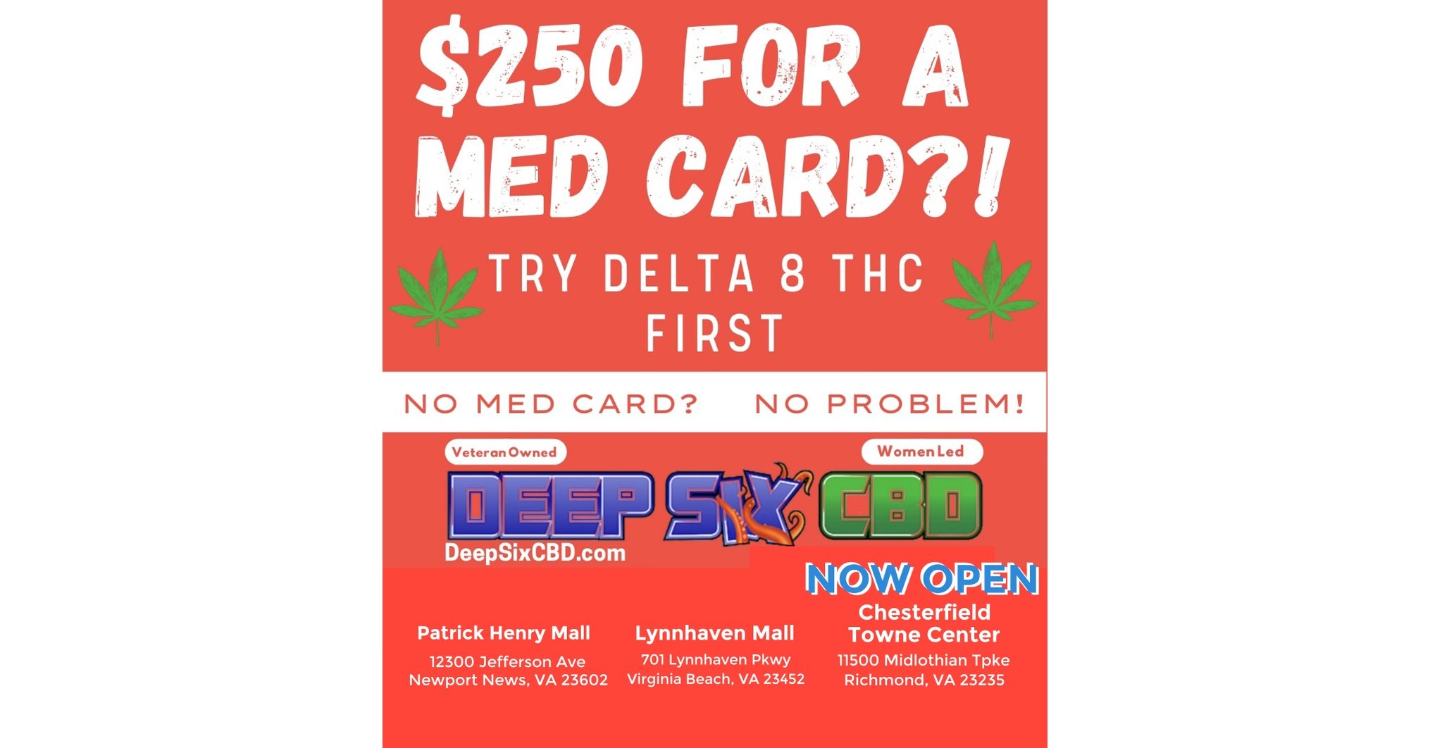 Deep Six CBD, Pioneers of Delta 8 THC & CBD, Announce Grand Opening of ...