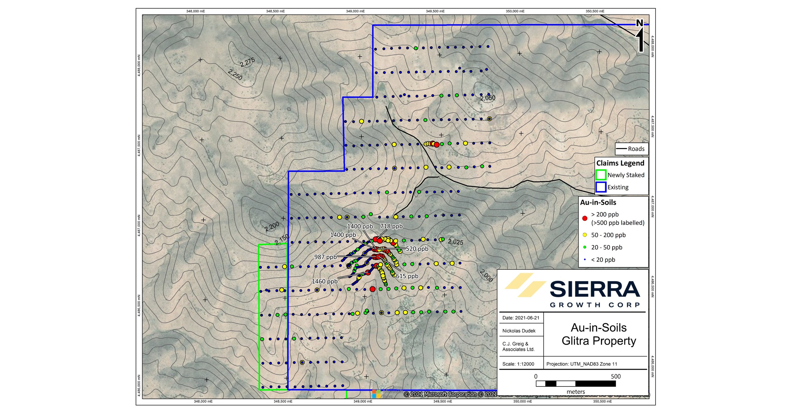 Gold-in-Soil Results Highlight Exciting New Targets at Sierra's Glitra ...
