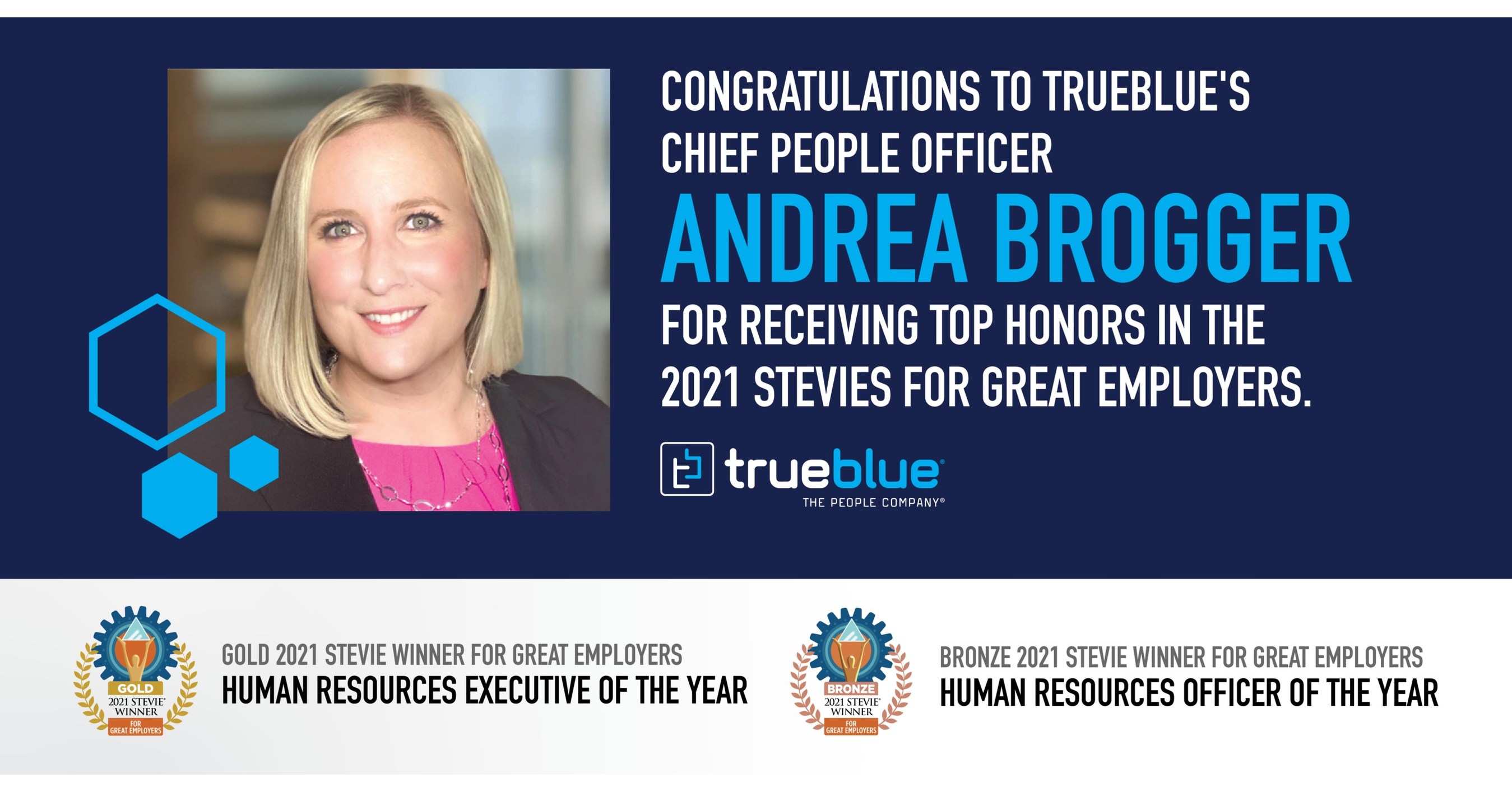 TrueBlue's Andrea Brogger Wins HR Executive of The Year and HR Officer ...