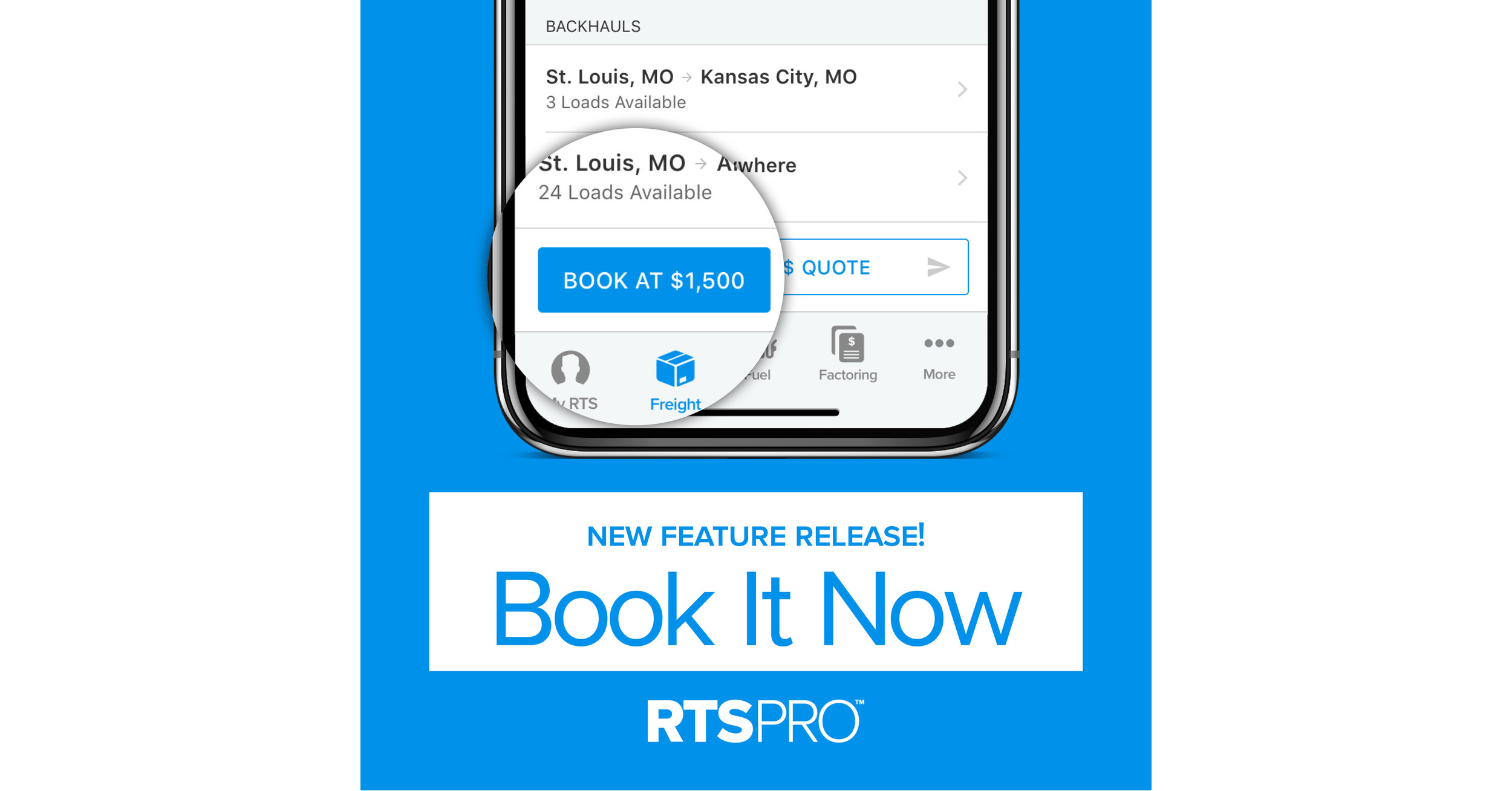 Ryan Transportation Releases Instant Load Booking Feature