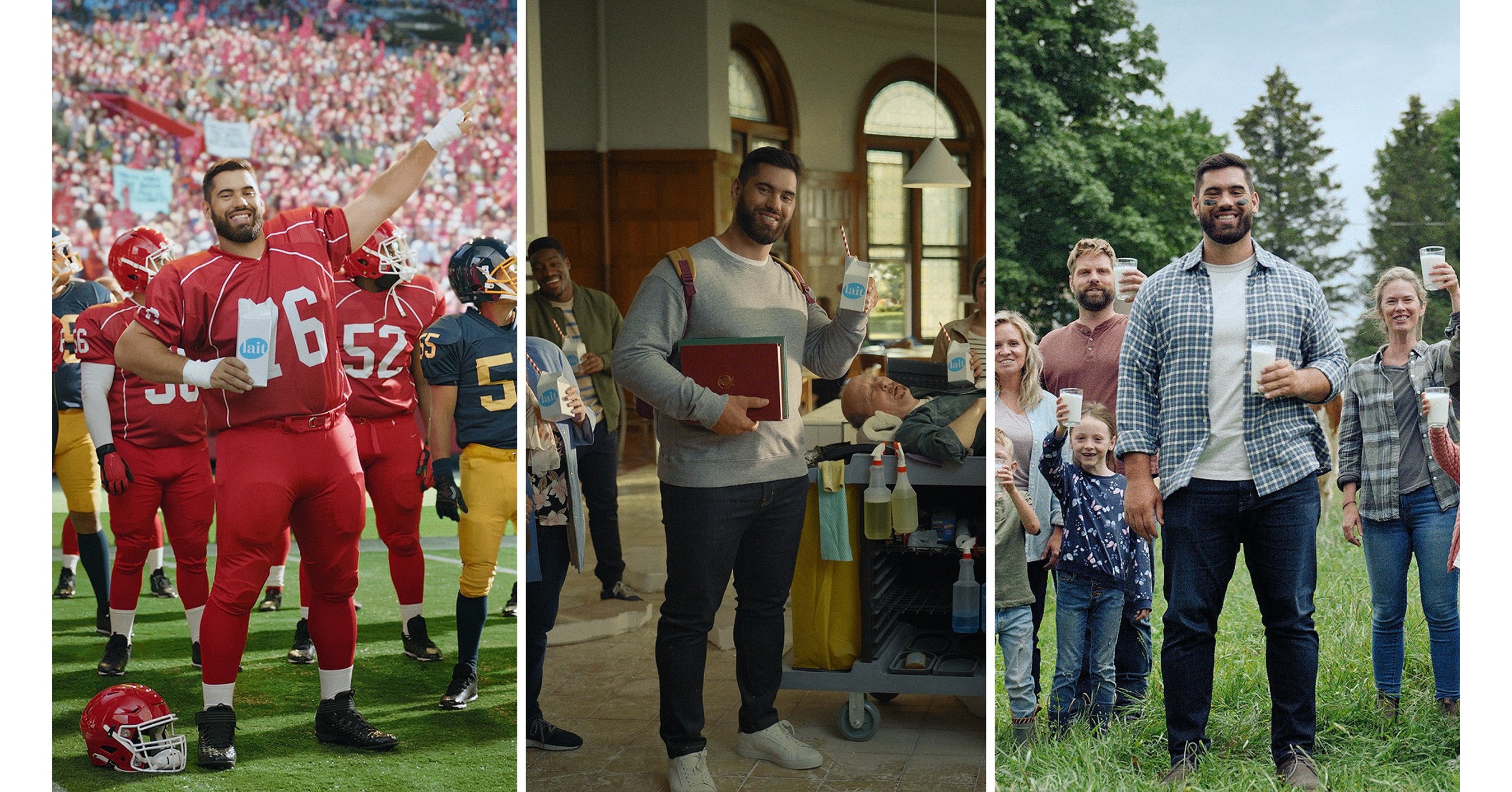 Première campagne publicitaire officielle du Lait avec son nouveau ...