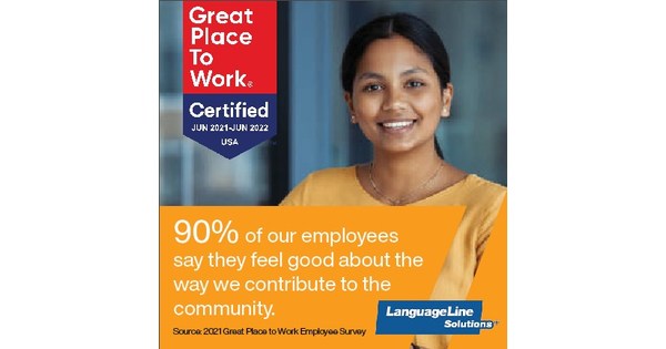 LanguageLine Solutions Is 'Great Place to Work' Certified for a Second ...