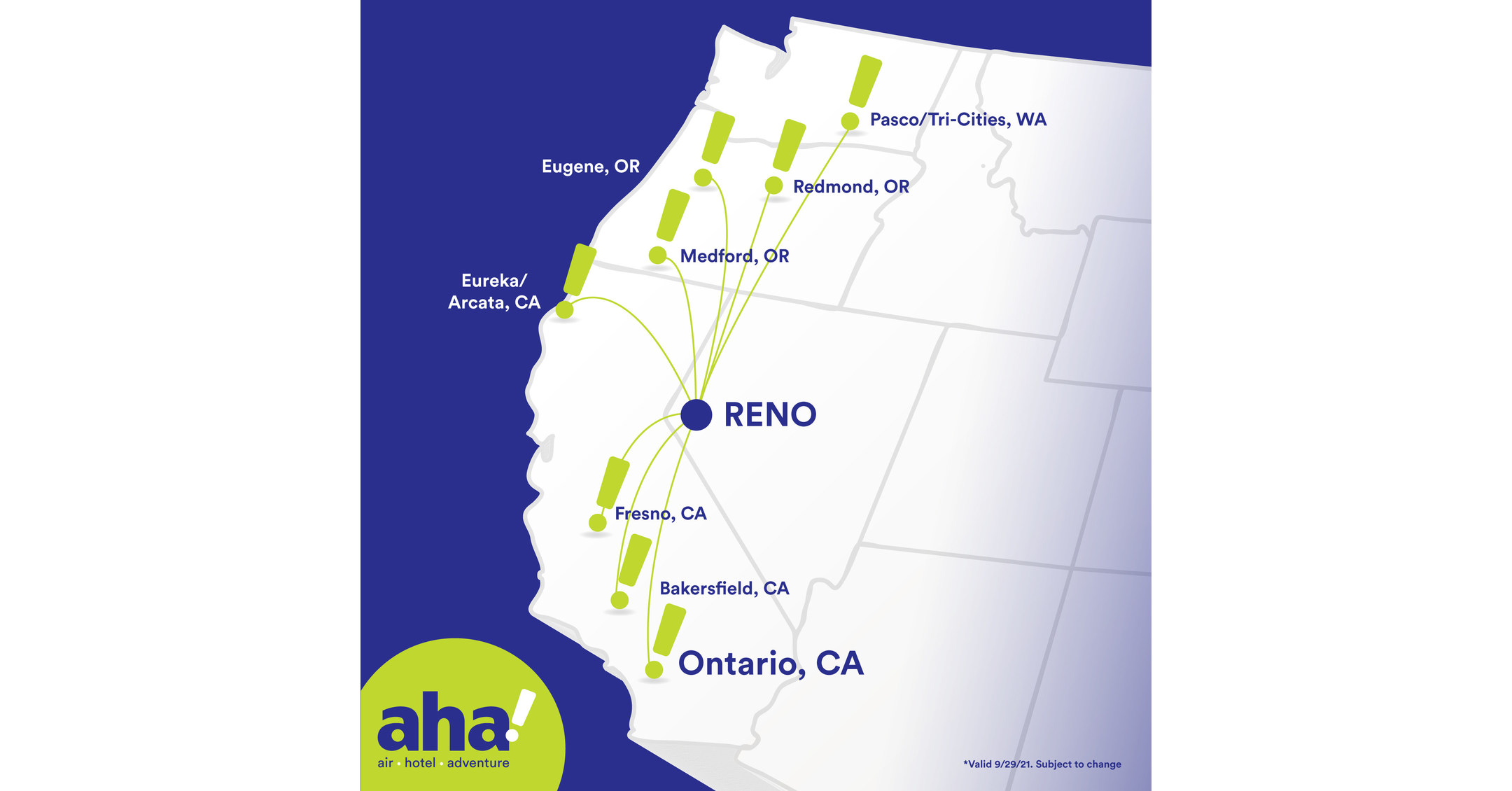 aha! launches eight nonstop flights from Reno-Tahoe International ...