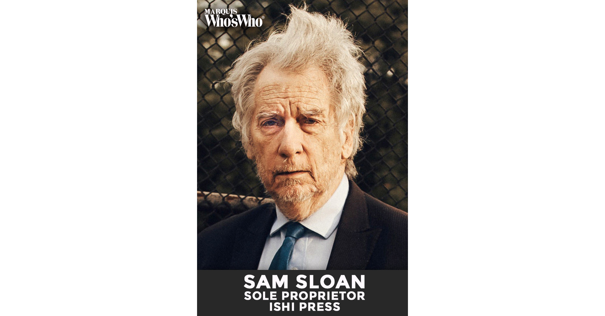 Sam Sloan Recognized for Excellence in Publishing