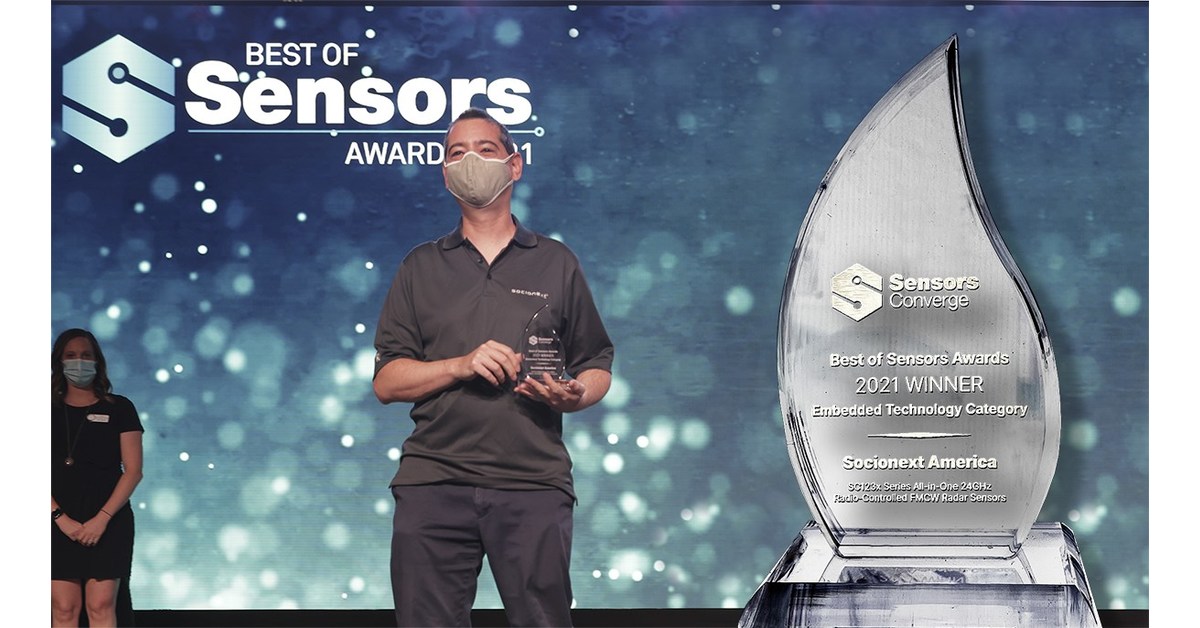 Socionext Wins 2021 "Best of Sensors" Award from Questex Sensors Converge