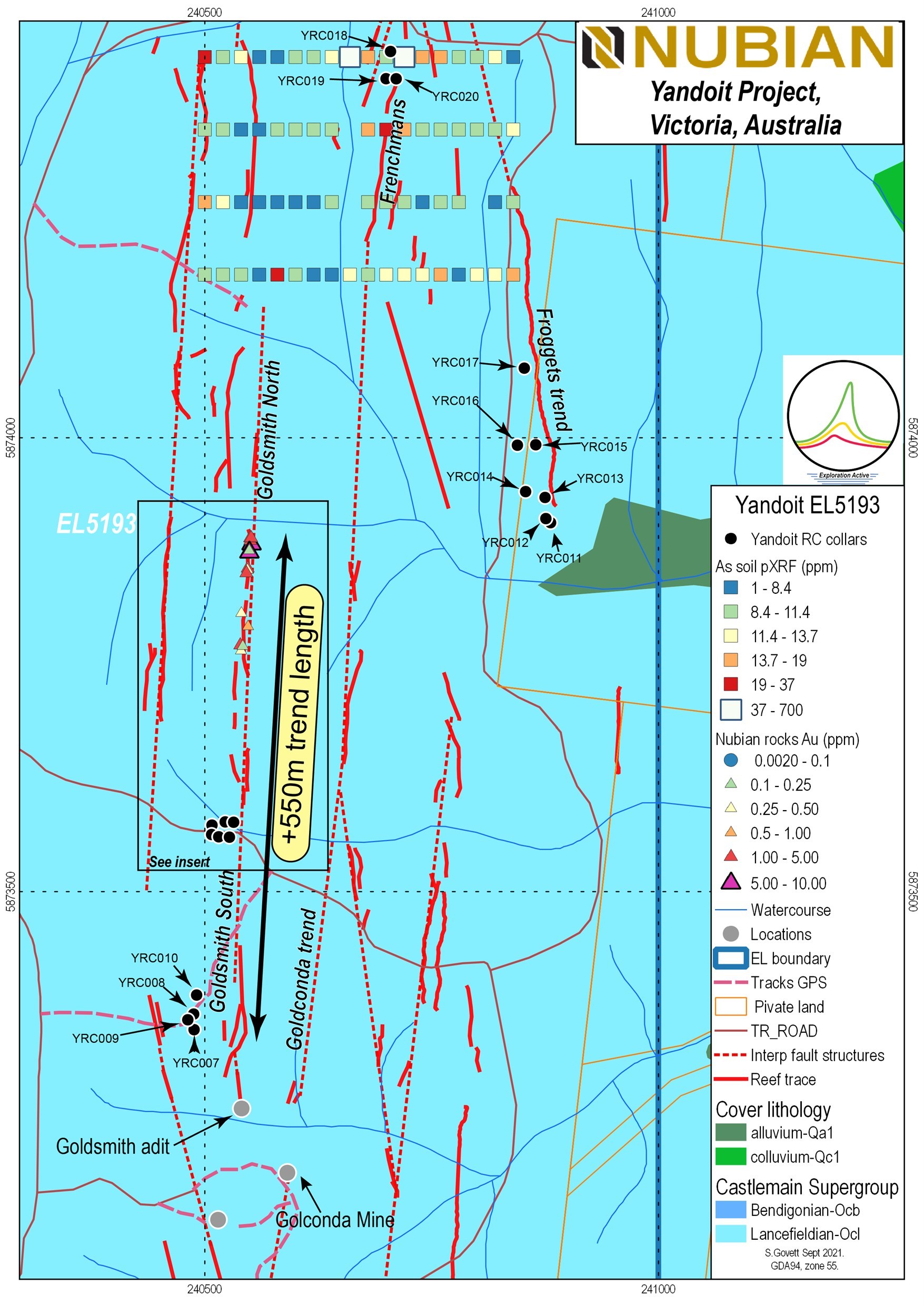 Nubian Intersects 52.4 g/t Au Over 2 Metres at Yandoit Gold Project ...