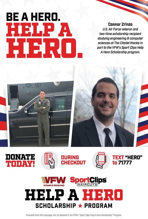 A haircut at Sport Clips or a text before November 13 can Help A Hero ...