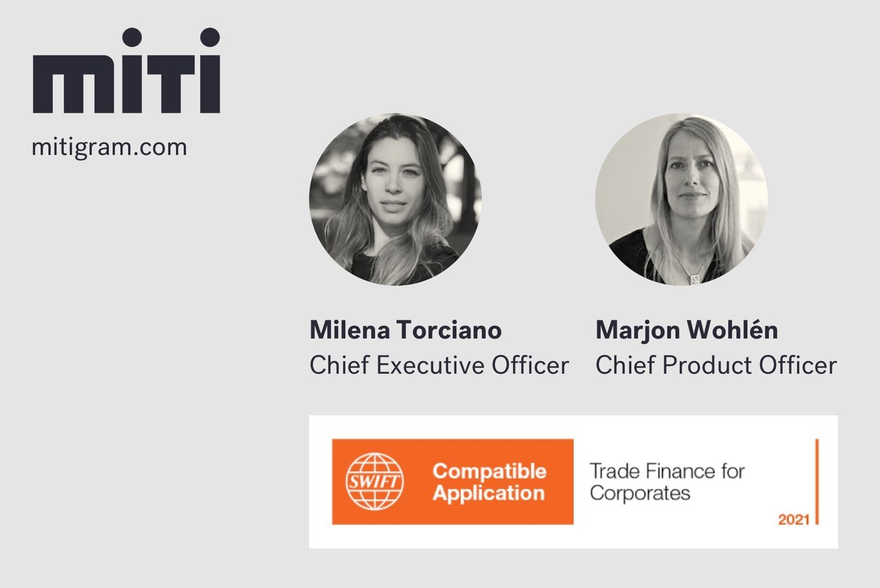 Mitigram awarded SWIFT 2021 Trade Finance for Corporates Compatible ...