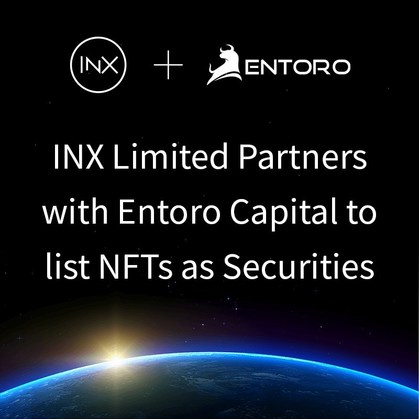 INX Limited Partners with Entoro Capital to List NFTs Offered as Securities