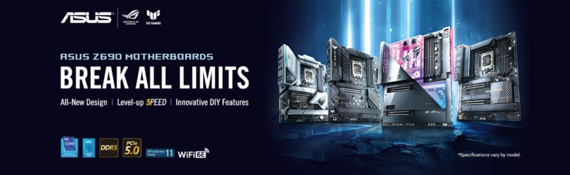ASUS Launches Z690 Series Motherboards
