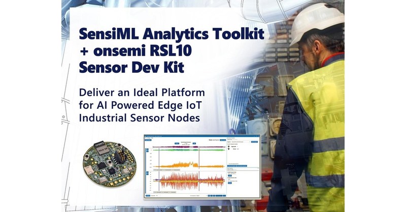 SensiML Teams with onsemi for Industrial Edge AI Sensing Applications