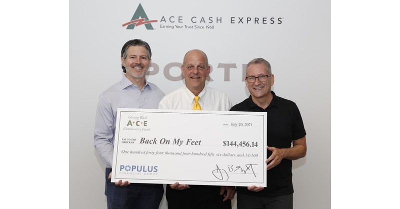 ACE Cash Express Transforms Lives by Raising $144,456 for Back on My Feet