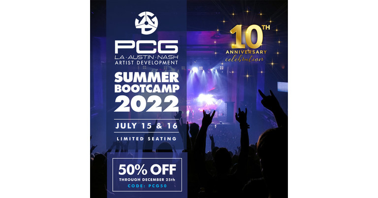 PCG Artist Development to Celebrate 10th Anniversary of Summer Bootcamp ...
