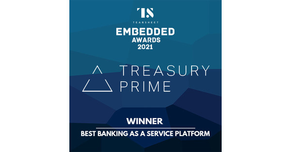 Treasury Prime Named Best Banking-as-a-Service (BaaS) Platform