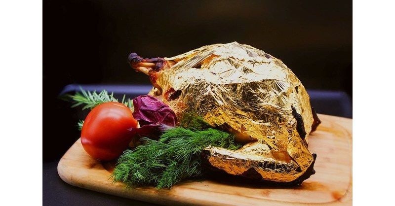 24 Karat Gold Turkey - Thanksgiving at Empire Steak House