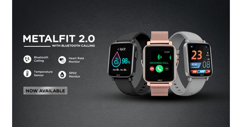 The New Helix Metalfit 2.0 Smartwatch launched by Timex Group India now ...