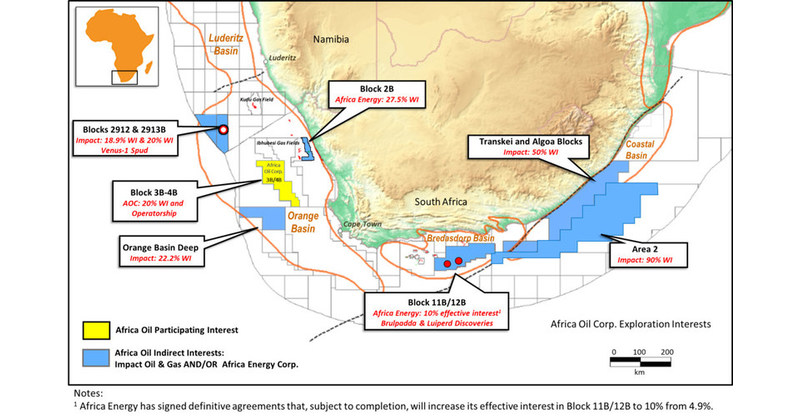 Venus-1X Exploration Well Spuds in Offshore Namibia Block 2913B