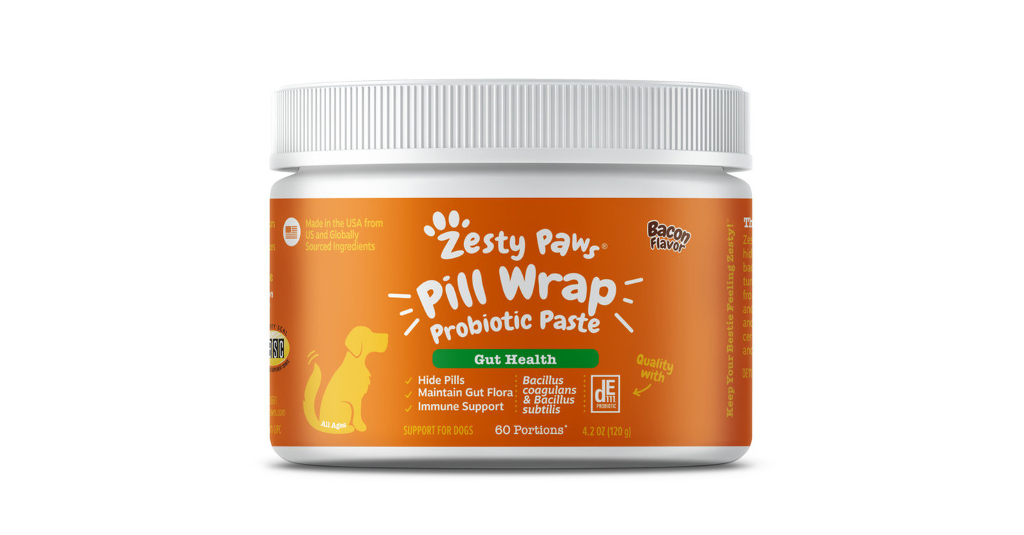 Zesty Paws Launches New Pill Wrap Probiotic Paste Exclusively at Chewy