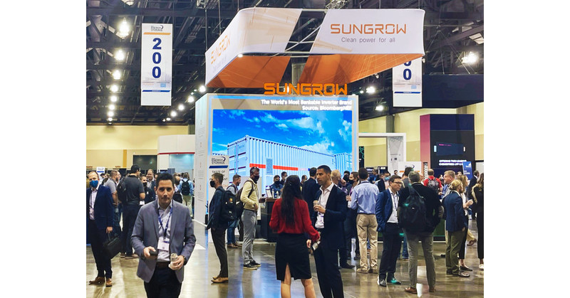 Sungrow Displays the Liquid Cooled Energy Storage Systems at ESA 2021