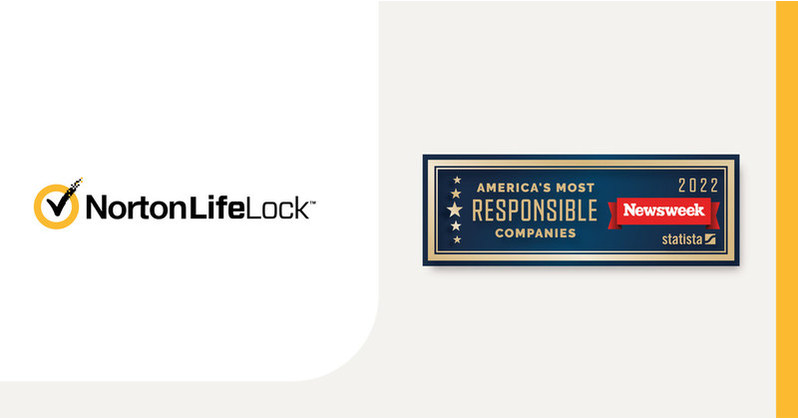 NortonLifeLock Named One of America's Most Responsible Companies by Newsweek - Dec 2, 2021