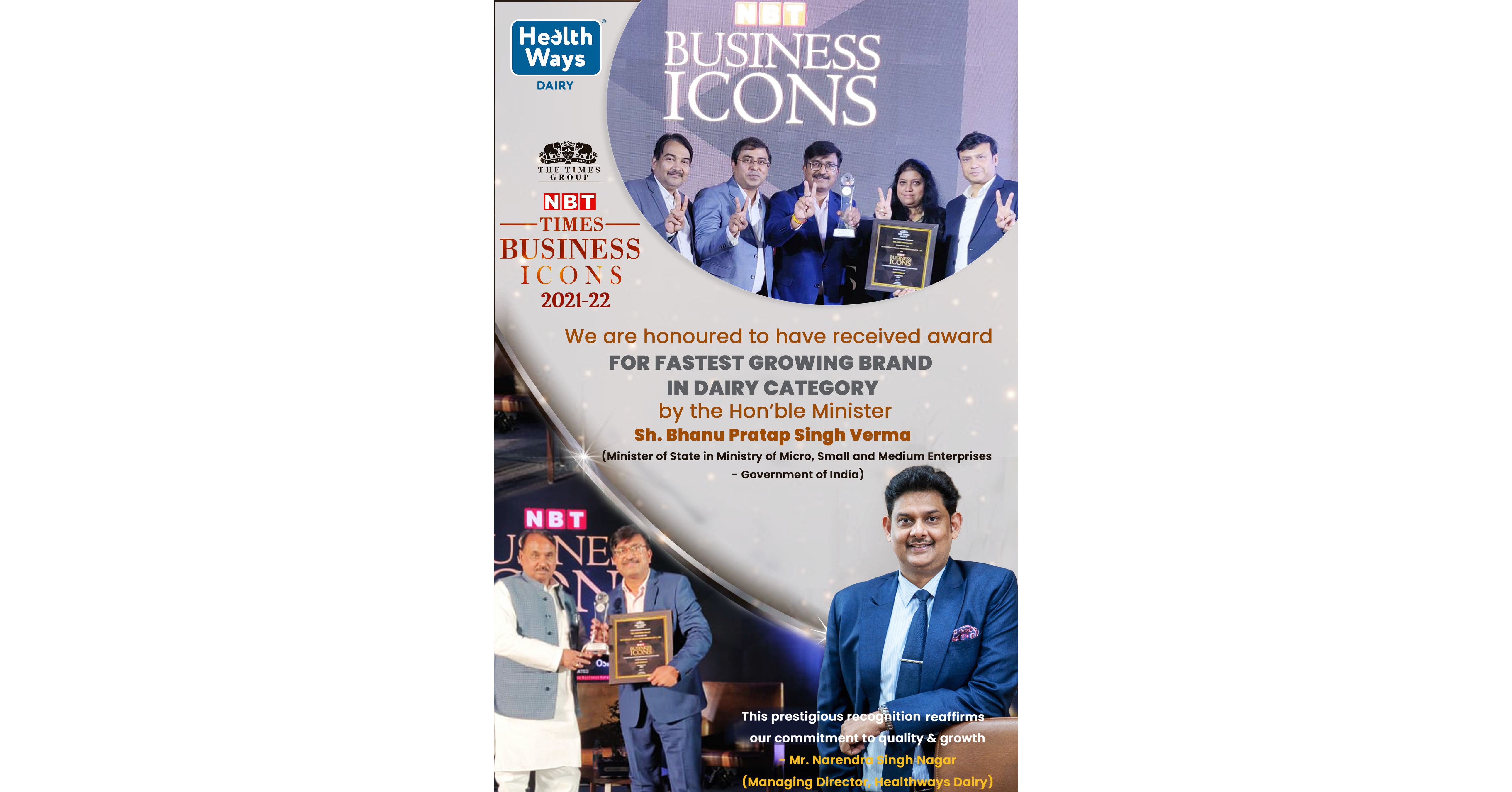 Healthways Wins the NBT BUSINESS ICONS AWARD