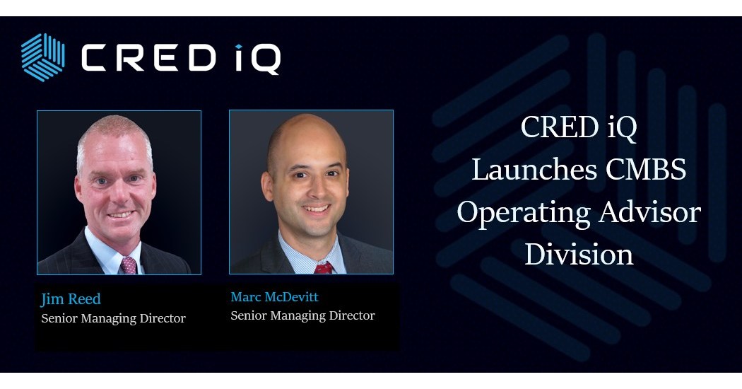 CRE Data Analytics Startup CRED iQ Launches CMBS Operating Advisor Division