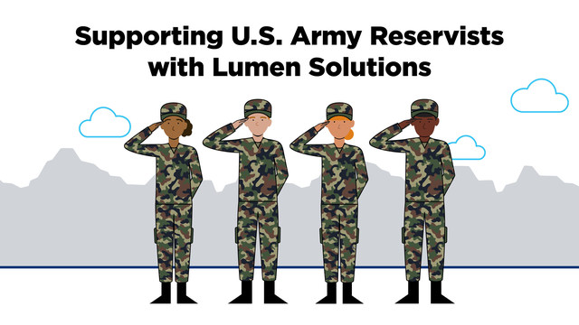 Lumen Lands U S Army Reserve Network Contract Lumen Lands U S Army Reserve Network Contract