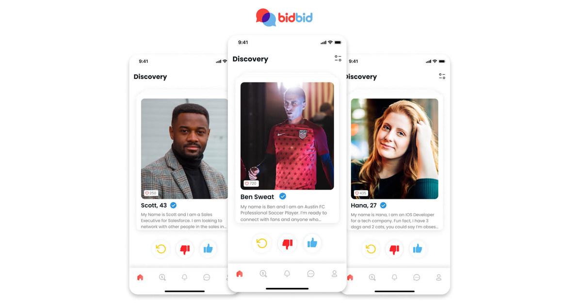 BidBid™ Makes Meaningful Connections via Auction-Based App to Monetize ...