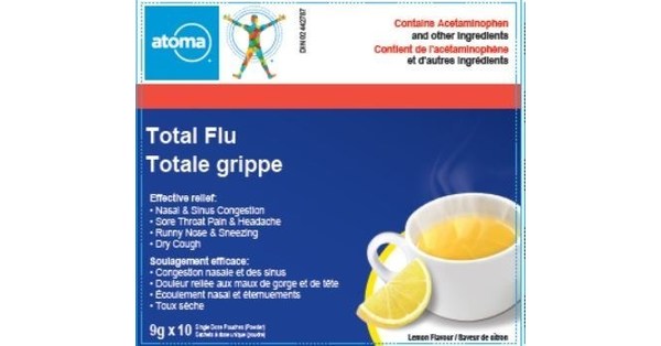 Advisory - Multiple cold and flu powdered medications, for adults and ...