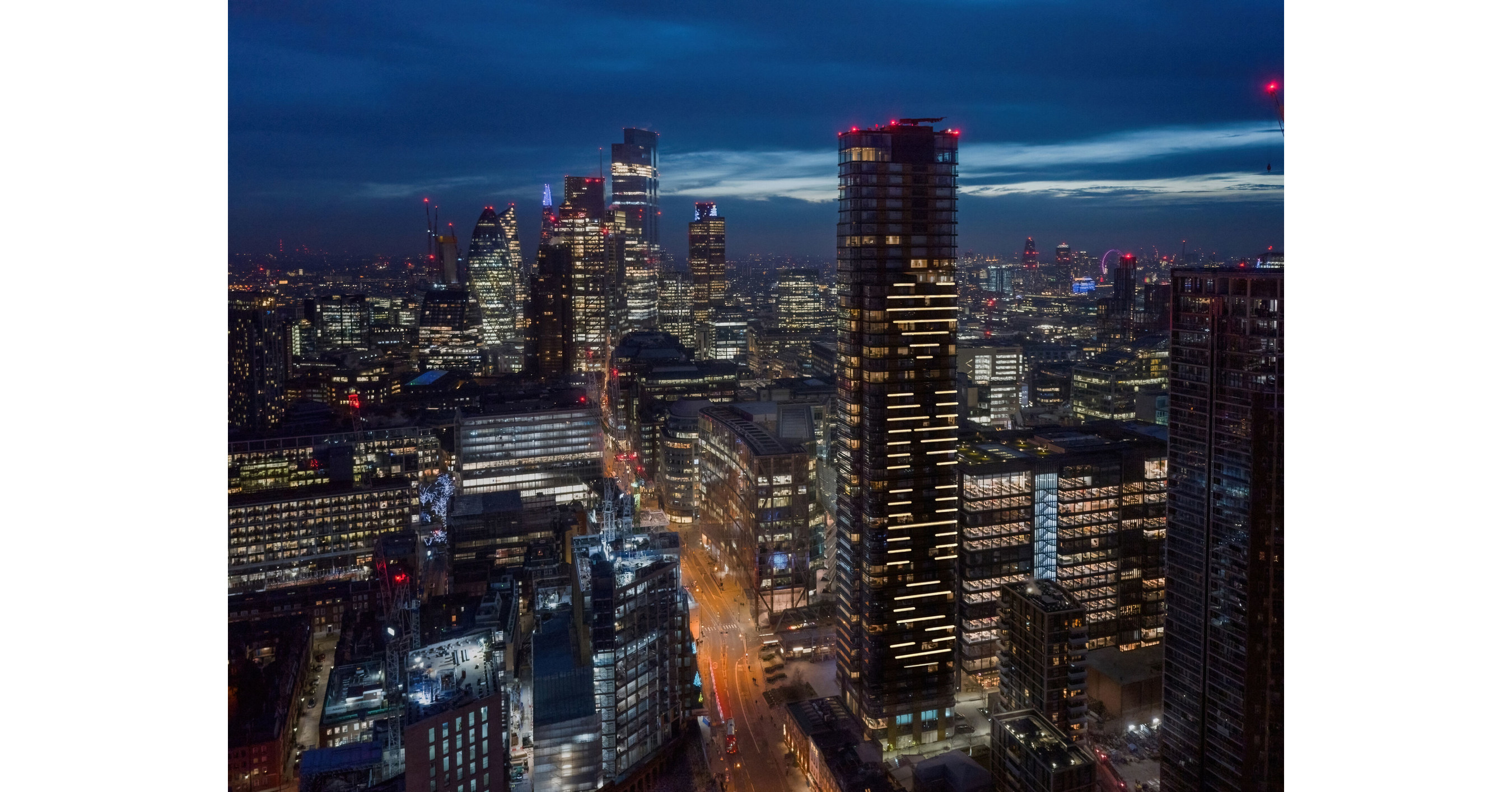 Festive LED Light up and NYE at London's Principal Tower dedicated to ...