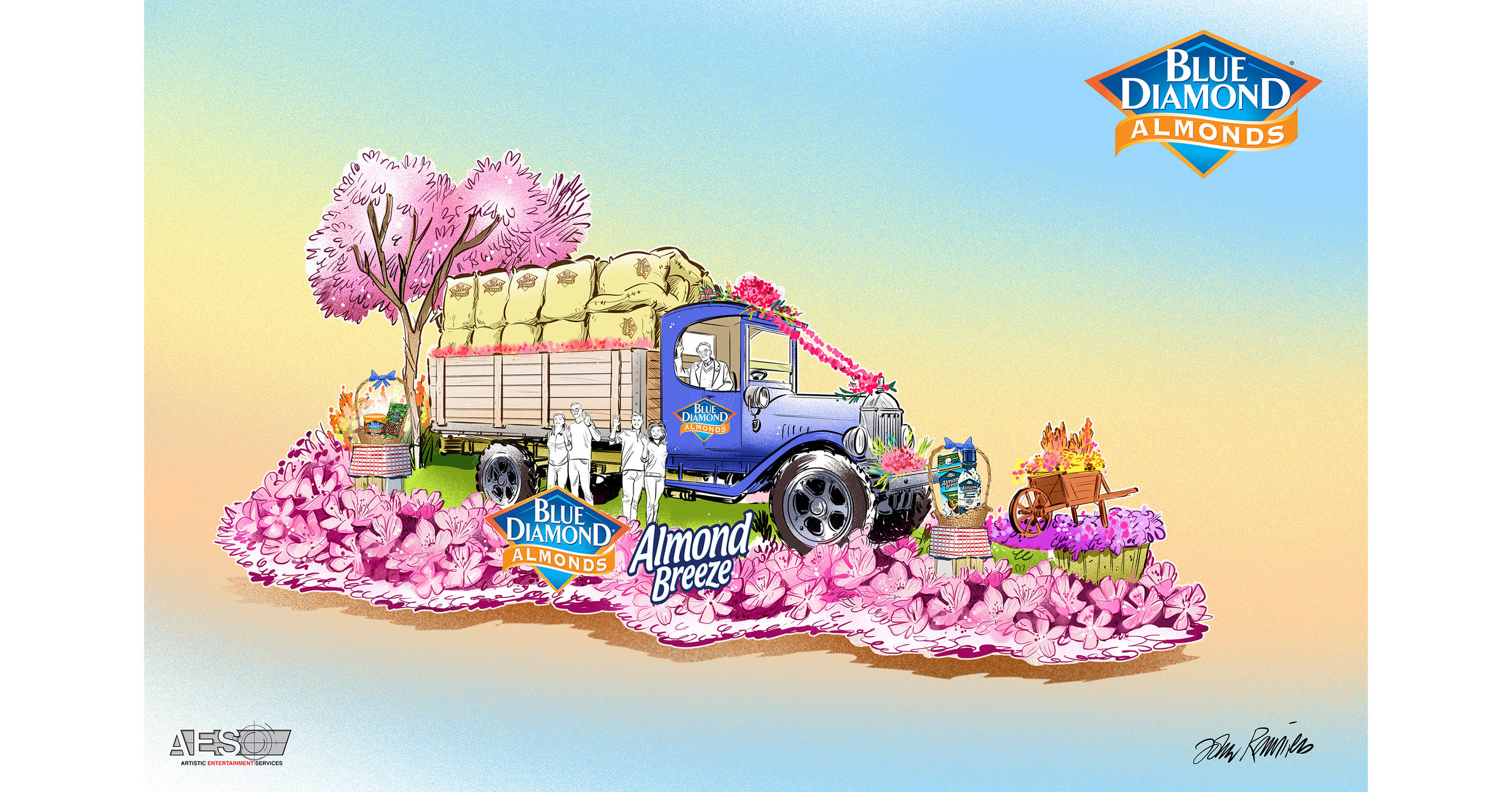 Blue Diamond Almond Growers Featured on Rose Parade® Float
