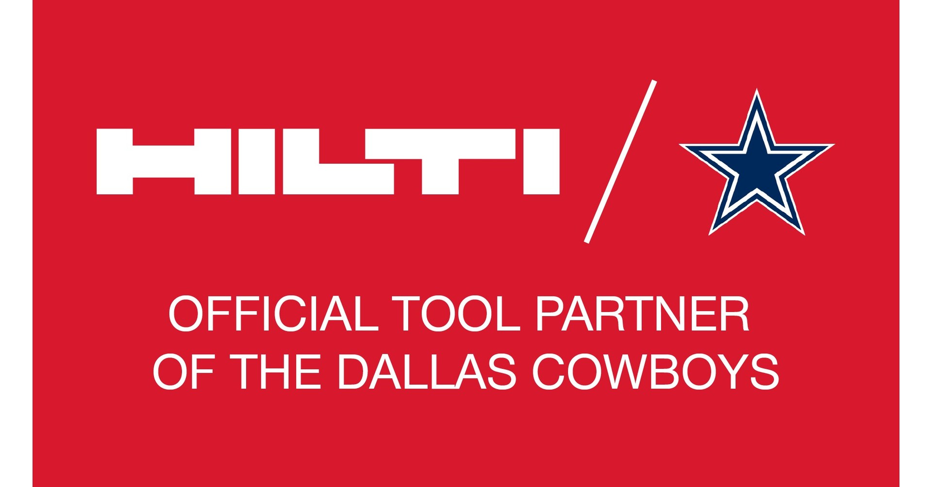 Hilti is now the official Tool Partner of the Dallas Cowboys