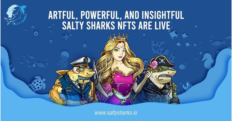 Artful, Powerful, and Insightful Salty Sharks NFTs are live