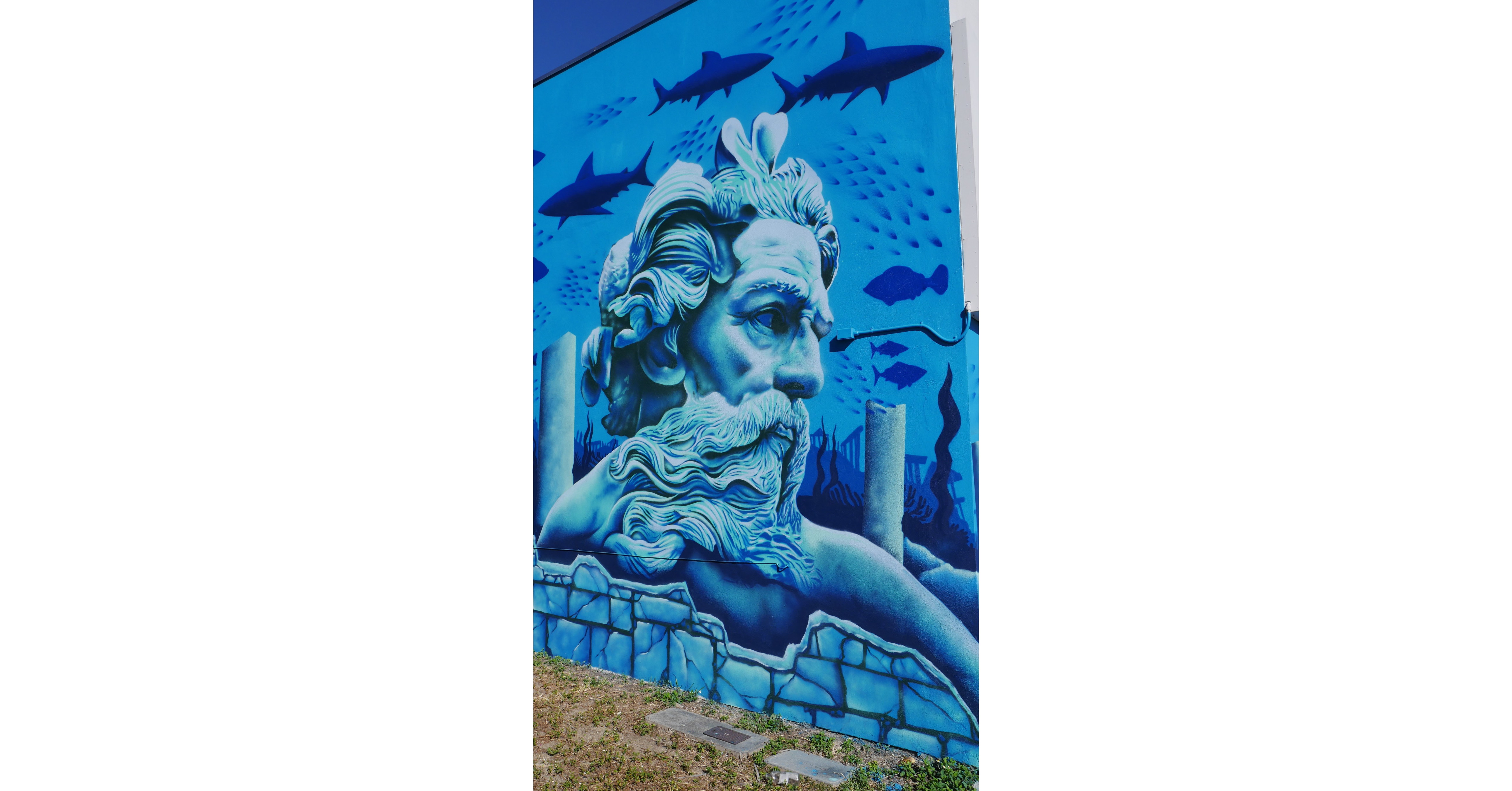 New Poseidon Mural Makes a Splash on Park Blvd in Pinellas Park