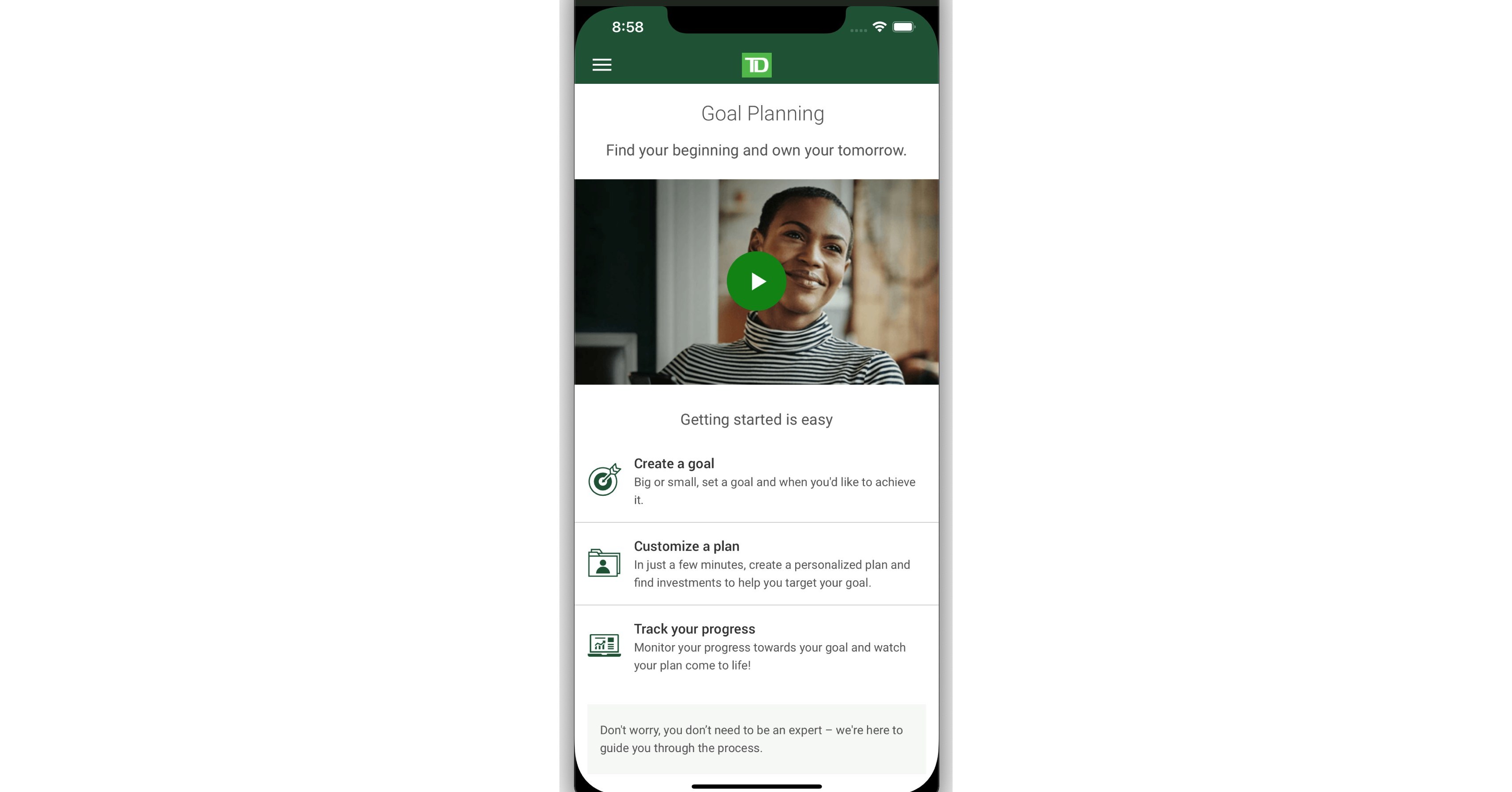 Investing simplified: TD launches new mobile app TD Easy Trade
