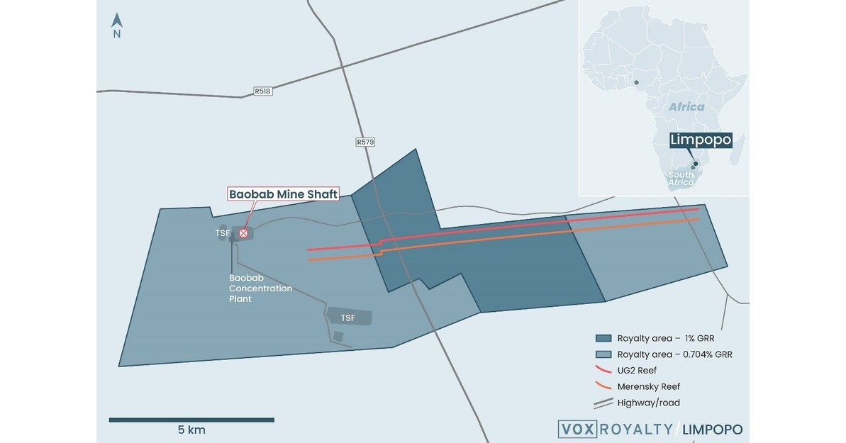 VOX TO ACQUIRE ROYALTIES ON SIBANYE STILLWATER 18 MILLION OUNCE LIMPOPO ...