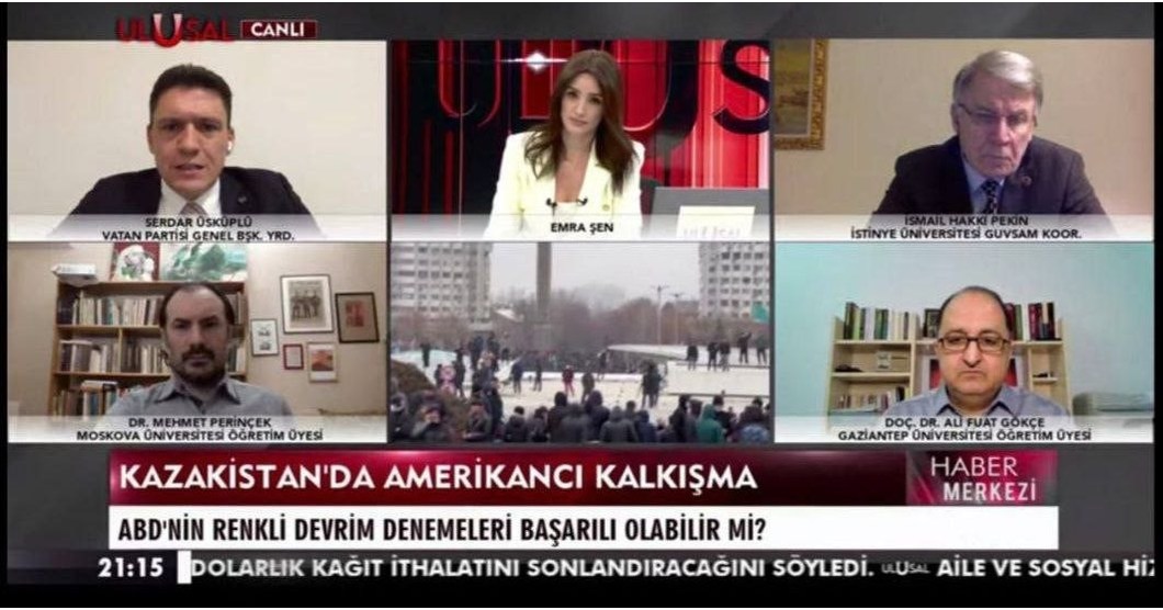 Ulusal TV Newsroom: American plans in Kazakhstan and Ukraine also ...